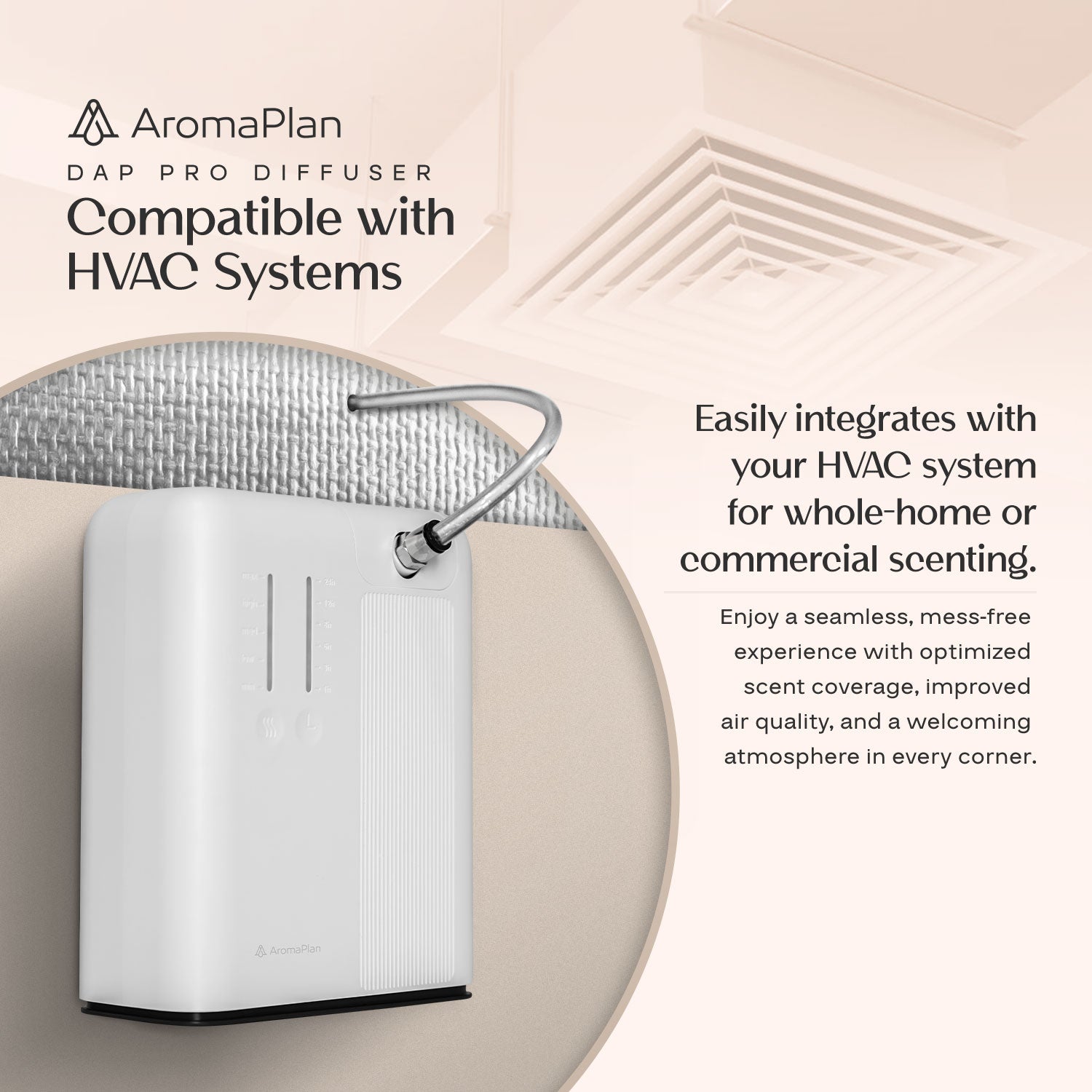 Diffuser Aromplan Pro White + 2 Fragrances | AromaPlan